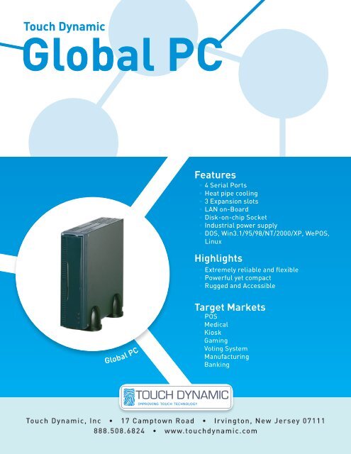 Specifications - Touch Dynamic