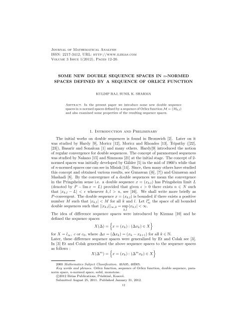 Some New Double Sequence Spaces In Normed Spaces