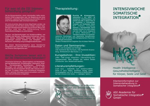 ISI Flyer - Craniosacral Integration