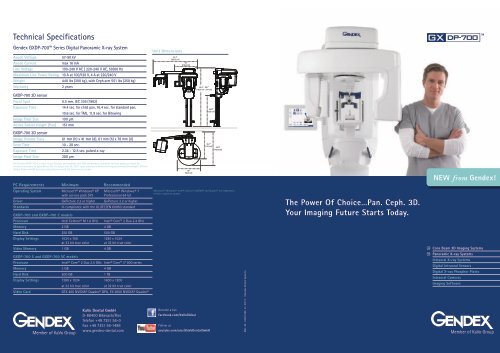 Technical Specifications The Power Of Choice…Pan. Ceph. 3D ...