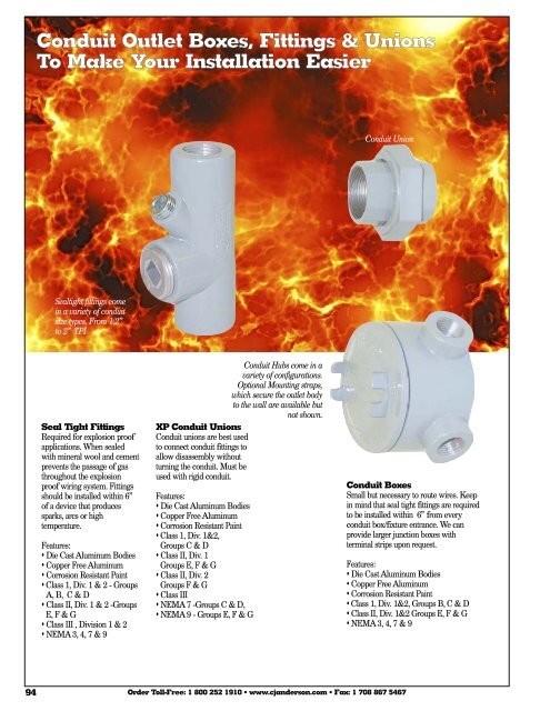 Ordering Information for Hazardous Location Conduit Outlet Boxes ...