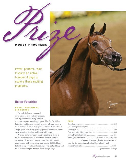 Prize Money Programs