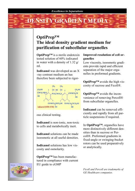 OptiPrepâ ¢ The ideal density gradient medium for ... - Axis-Shield
