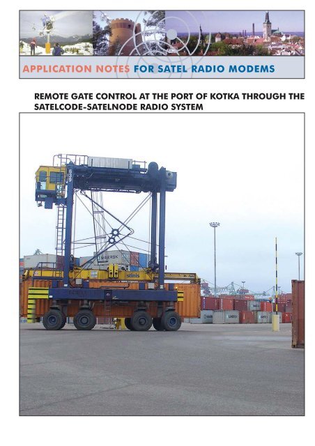 APPLICATION NOTES FOR SATEL RADIO MODEMS