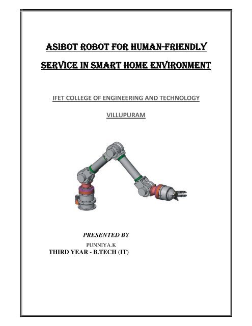 asibot robot for human-friendly service in smart home environment