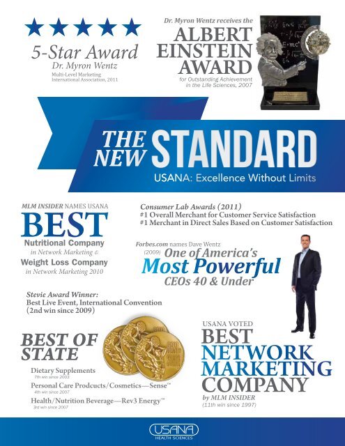 USANA Accolades - Pete Zdanis USANA Accolades - Pete Zdanis