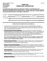 Form TSP-3, Designation of Beneficiary