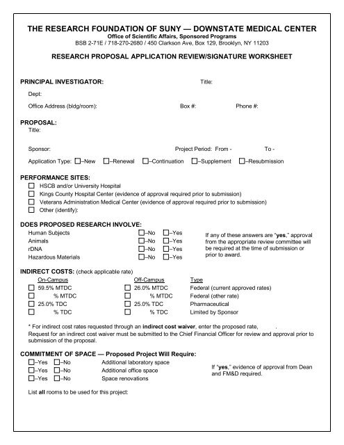 DMC Application Review & Signature Form (pdf) - Research at ...