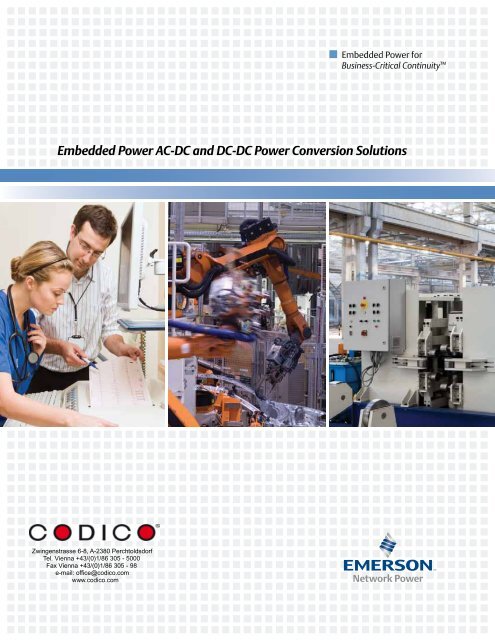 Embedded Power AC-DC and DC-DC Power Conversion ... - Codico