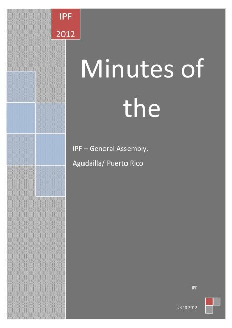 Minutes - International Powerlifting Federation IPF