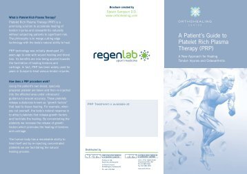 Consent for PRP Treatment - Dr Swamy.com