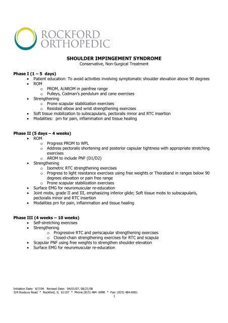 Isometric Exercises For Shoulder Impingement