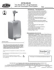 Z1186 AND Z1188 OIL INTERCEPTORS - Zurn