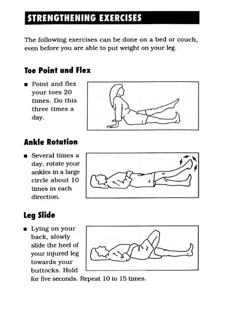 Knee Strengthening Exercises Knee Strengthening Exercises