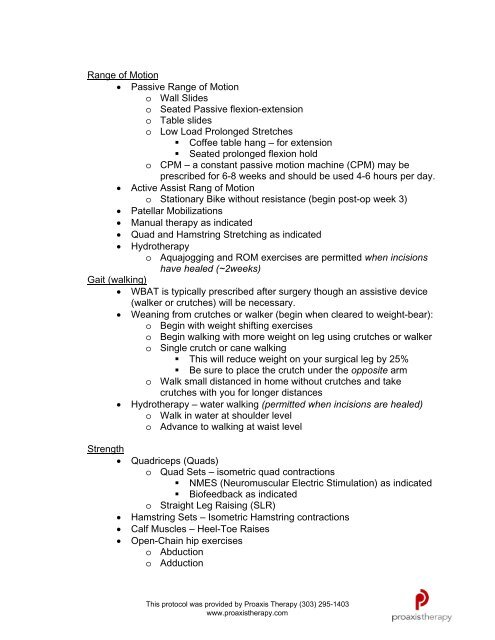 Prehab (Presurgical Phase