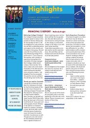 HIGHLIGHTS - Sydney Secondary College Leichhardt Campus