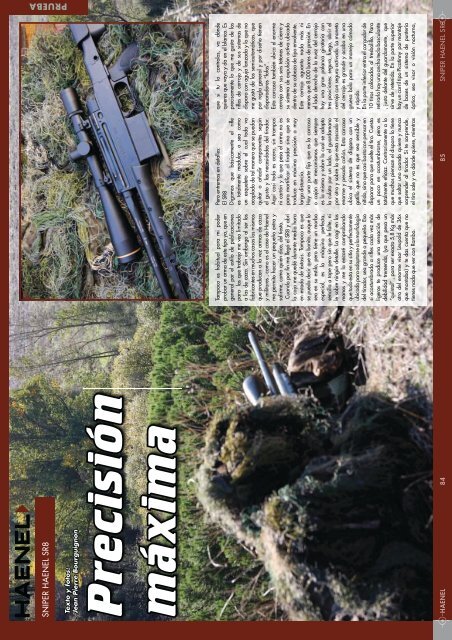 HAENEL Rifle Sniper RS8 Por Jean Pierre Bourguignon - Ardesa