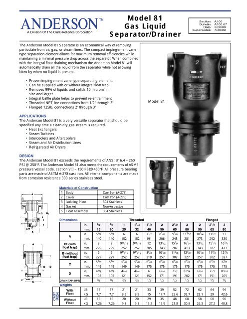 View/Download - Clark Reliance