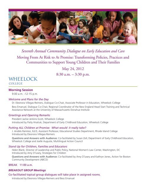 Download the 2012 Program Agenda and List of Speakers (pdf)