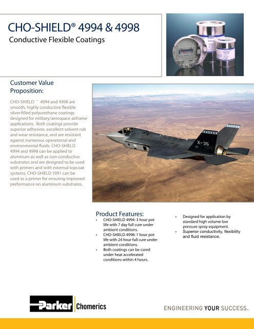 CHO-SHIELDÂ® 4994 & 4998 - Central Coating