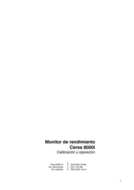 Monitor de rendimiento Ceres 8000i - RDS Support Server