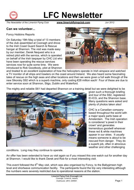 June 2012 - Limerick Flying Club