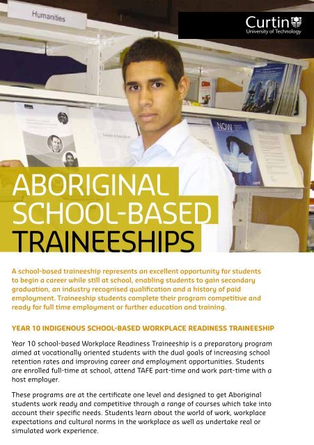 AboRiginAl School-bASEd TRAinEEShipS - Human Resources