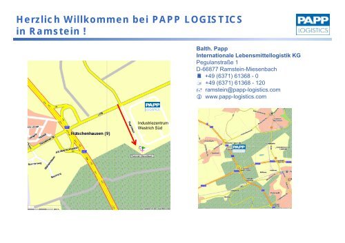 Standort Ramstein - Papp Logistics