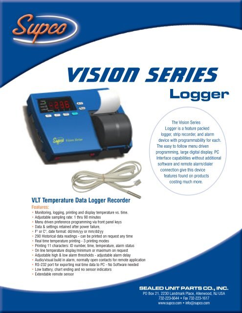 Vision Series Logger - Supco