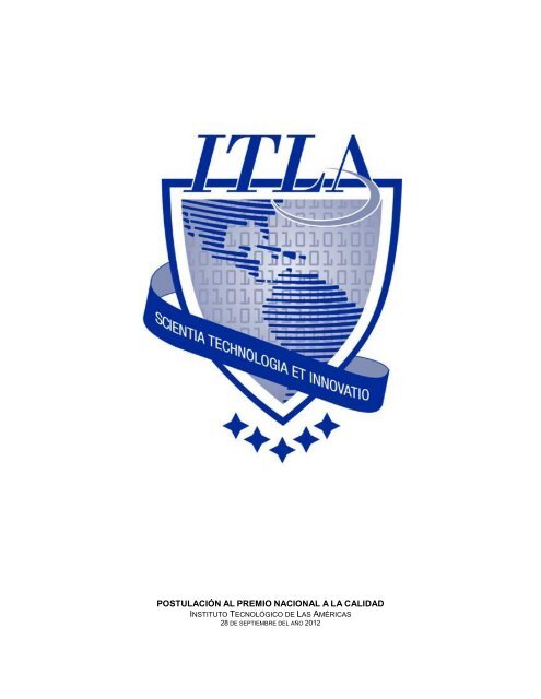 5 Memoria de postulaciÃ³n Gran Premio Nacional a la Calidad ... - ITLA