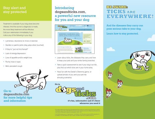 Be aware, ticks are everywhere brochure - IDEXX Laboratories