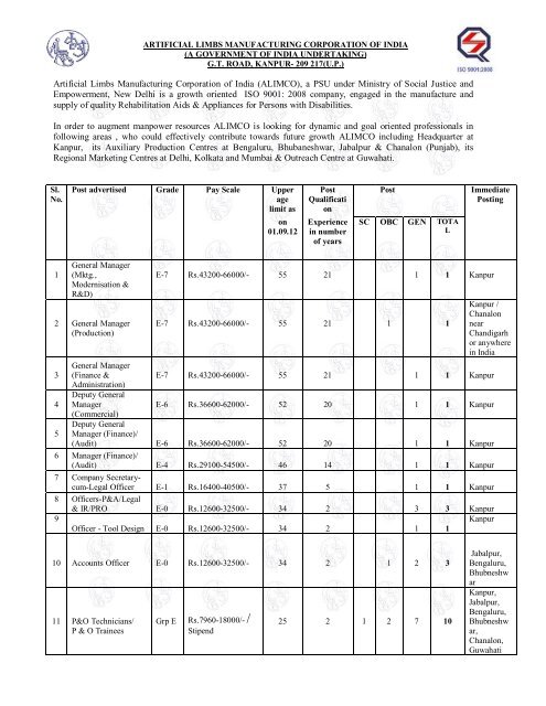 Declaration - ALIMCO