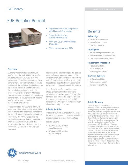 596 Rectifier Retrofit - Lineage Power