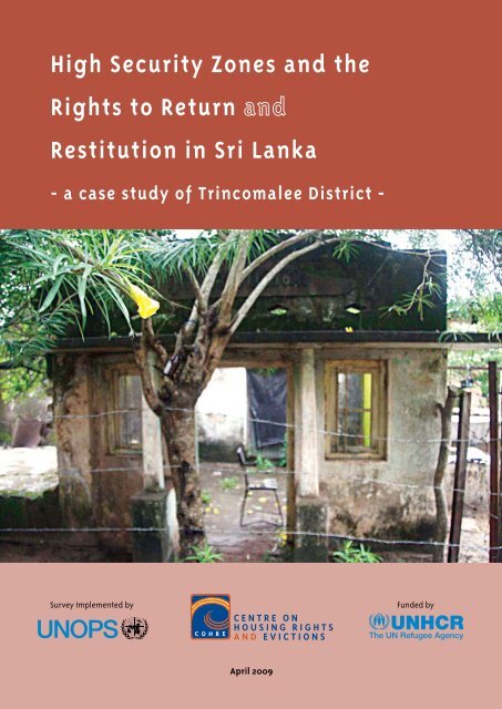 High Security Zones and the Rights to Return Restitution in Sri Lanka