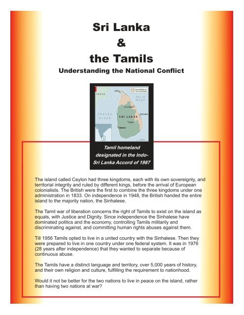 Sri Lanka & the Tamils - Ilankai Tamil Sangam