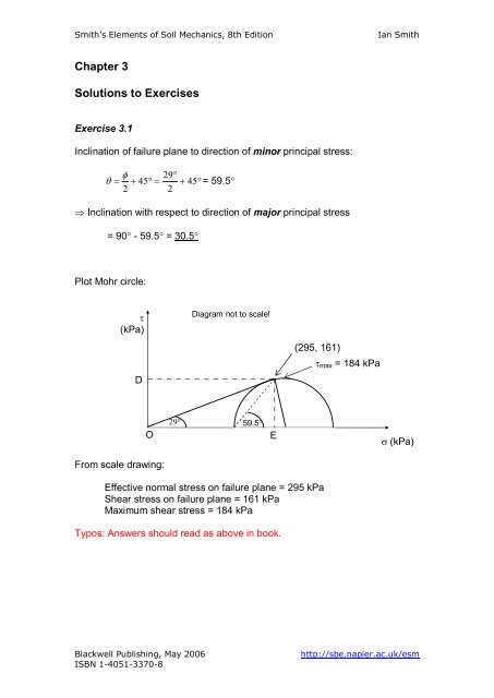 Chapter 3 Solutions to Exercises