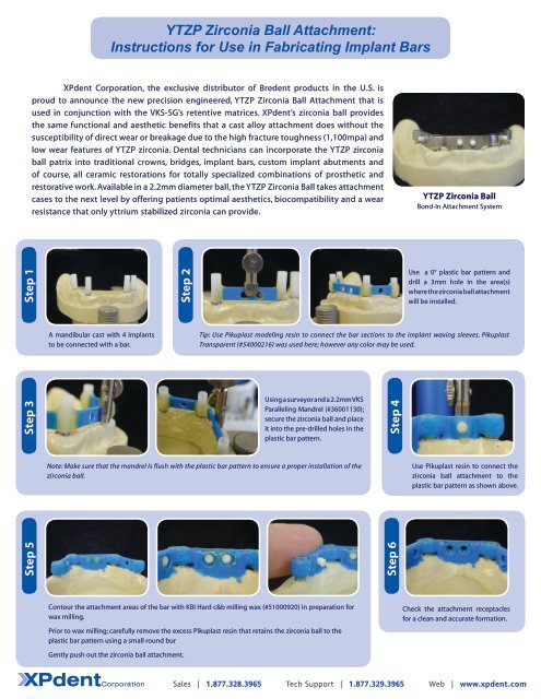 YTZP Zirconia Ball Attachment - XPdent.com