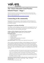 VALUES EDUCATION IN SCHOOLS Issues and Challenges