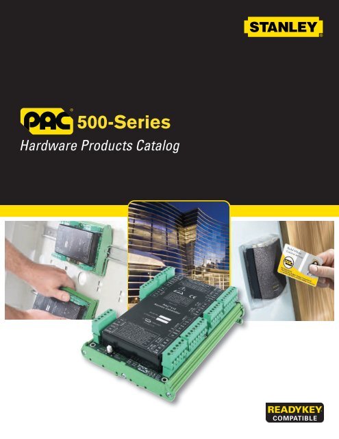 Stanley PAC 500-Series Hardware Catalog