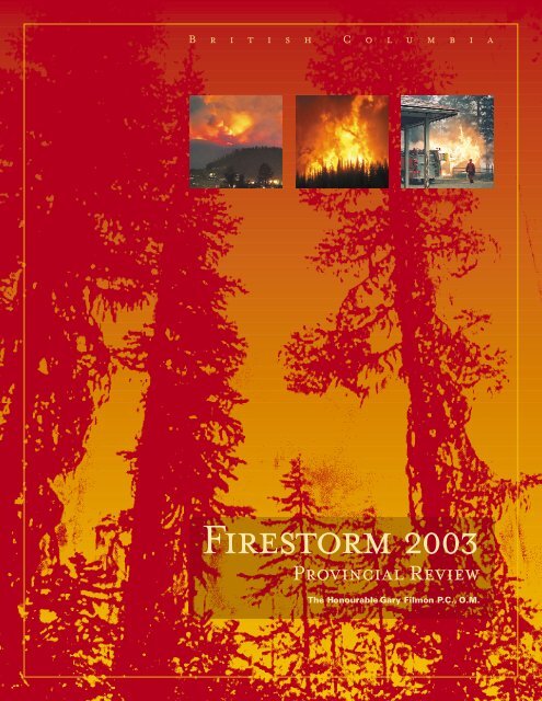 Firestorm 2003 Provincial Review - Wildfire Management Branch