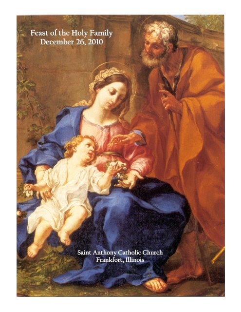 Feast of the Holy Family Feast of the Holy Family December 26 ...