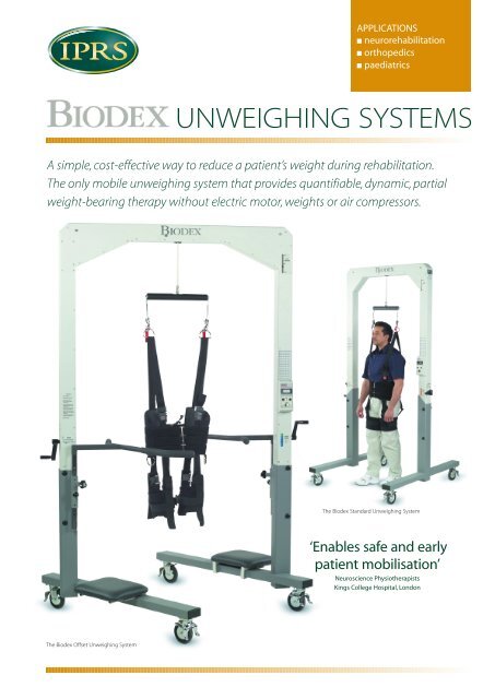Biodex Unweighing leaflet - IPRS