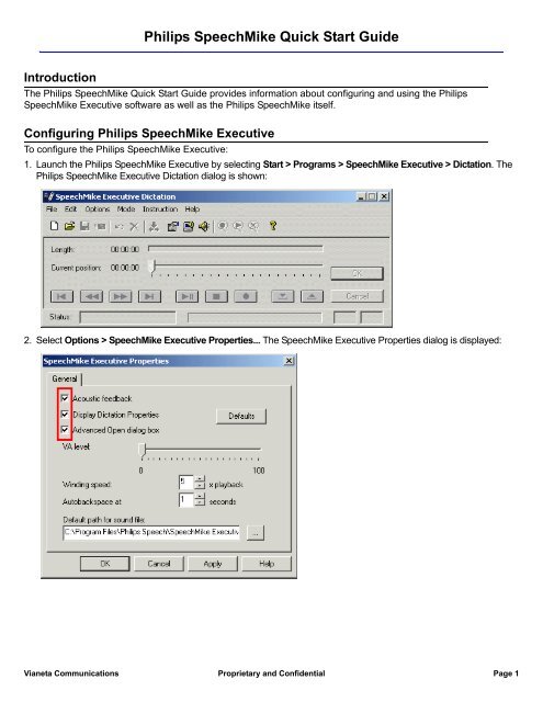 Philips SpeechMike Quick Start Guide
