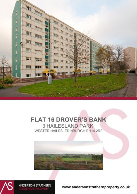 FLAT 16 DROVER'S BANK - Anderson Strathern.....