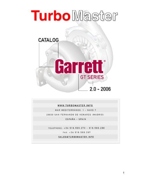 Garrett GT Series Catalog 2006 - TurboMaster