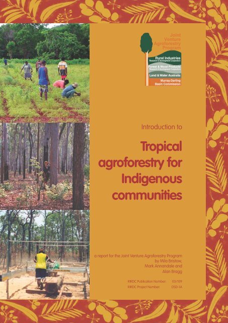 Introduction to tropical agroforestry for Indigenous communities