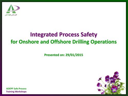 Integrated Process Safety