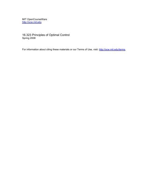 Lecture I Mit Opencourseware 