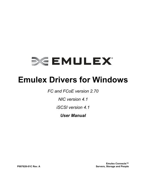 User Manual - Emulex