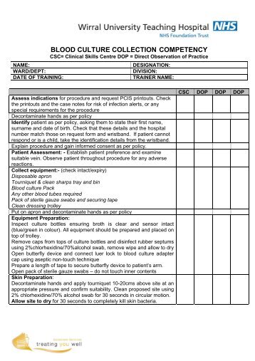 SpR Competency Self Assessment Form - Wirral University ...